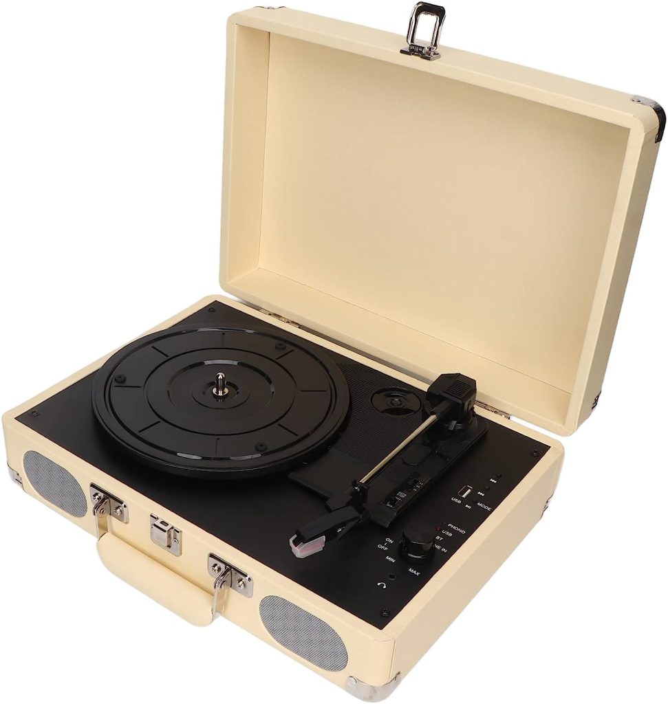 Dilwe Turntable Record Player, Mini Portable USB Vinyl to MP3 Converter ...