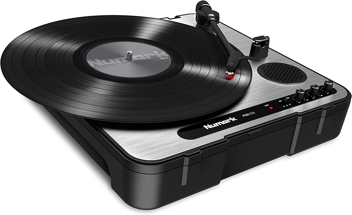 Numark PT01USB - Portable Vinyl Record Player, USB Turntable With Built ...