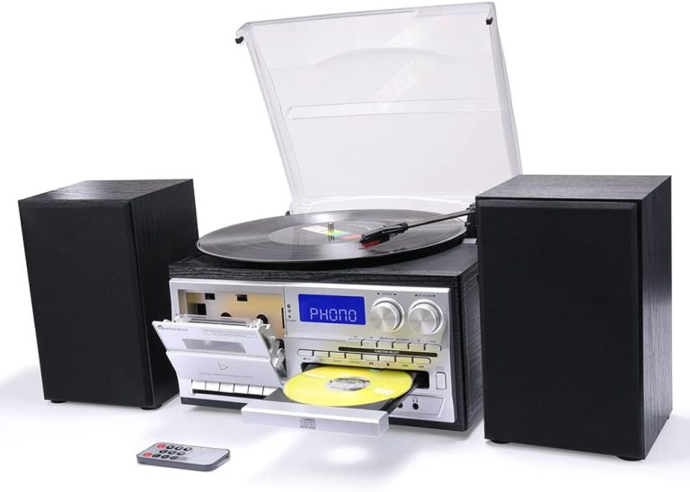 Gartopvoiz Bluetooth Vinyl Record Player, 3 Speeds All in 1 LP ...