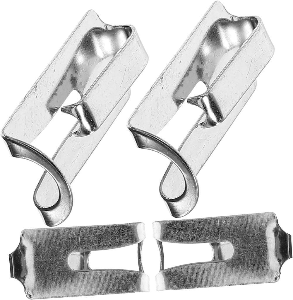 SUPVOX 4pcs Metal Silver Vinyl Record Player Clips Report Player ...