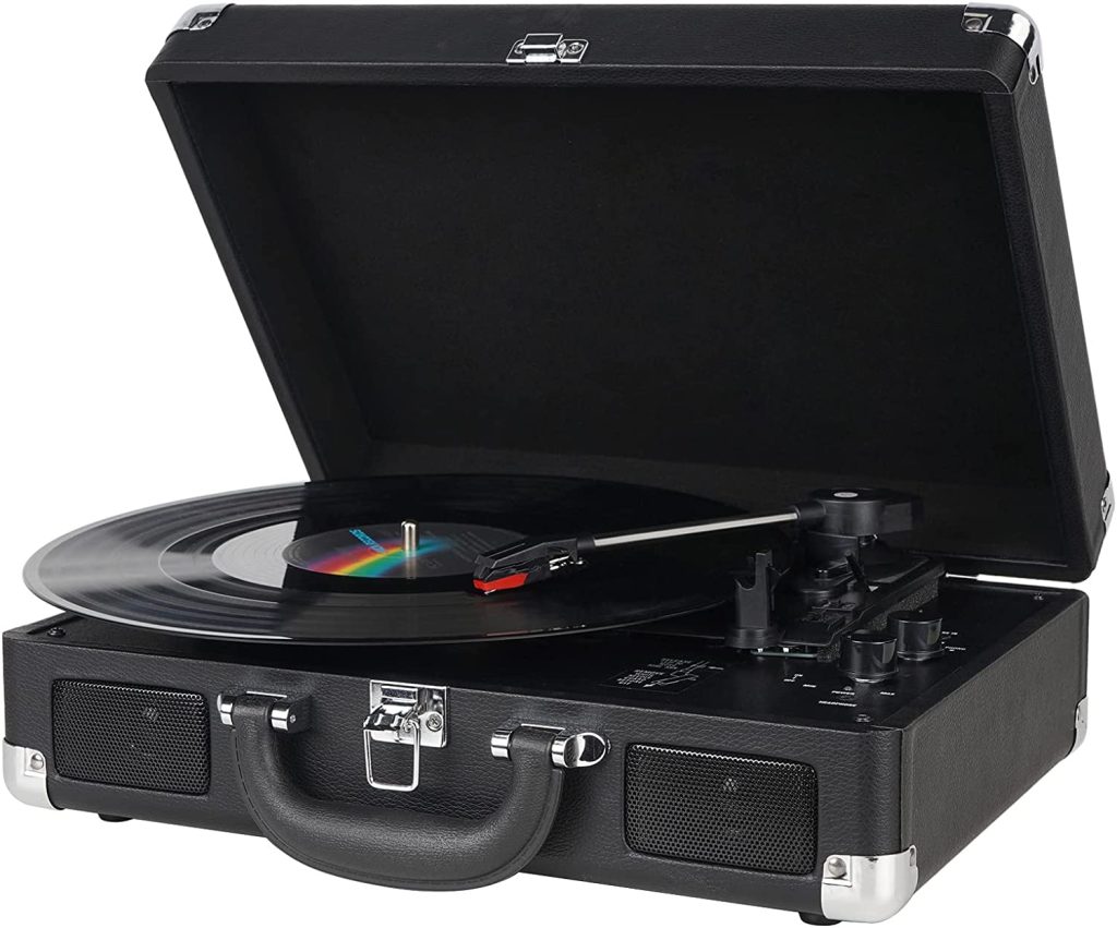 Vinyl Record Player Wireless Turntable Bluetooth 3-Speed Portable ...