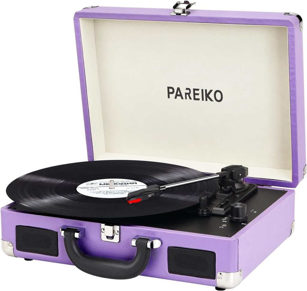 Vinyl Record Player Bluetooth 3-Speed Turntable Vintage Record Player ...