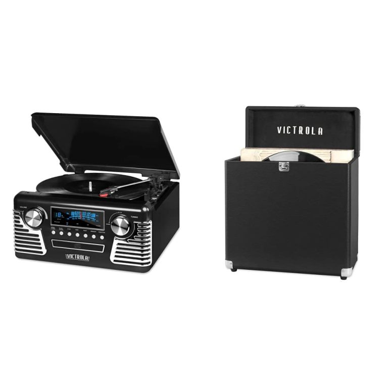 Victrola 50's Retro Bluetooth Record Player & Multimedia Center with ...