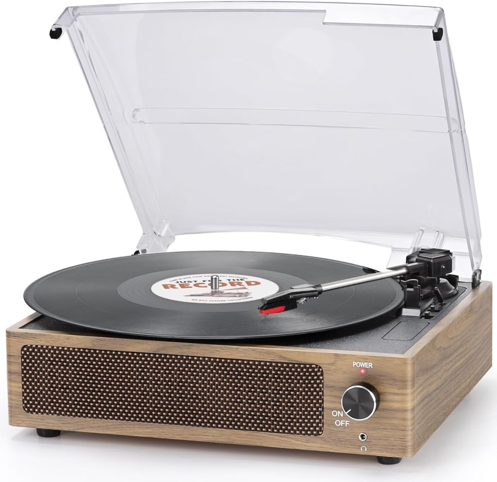 Vinyl Record Player with Speakers Vintage Turntable for Vinyl Records ...