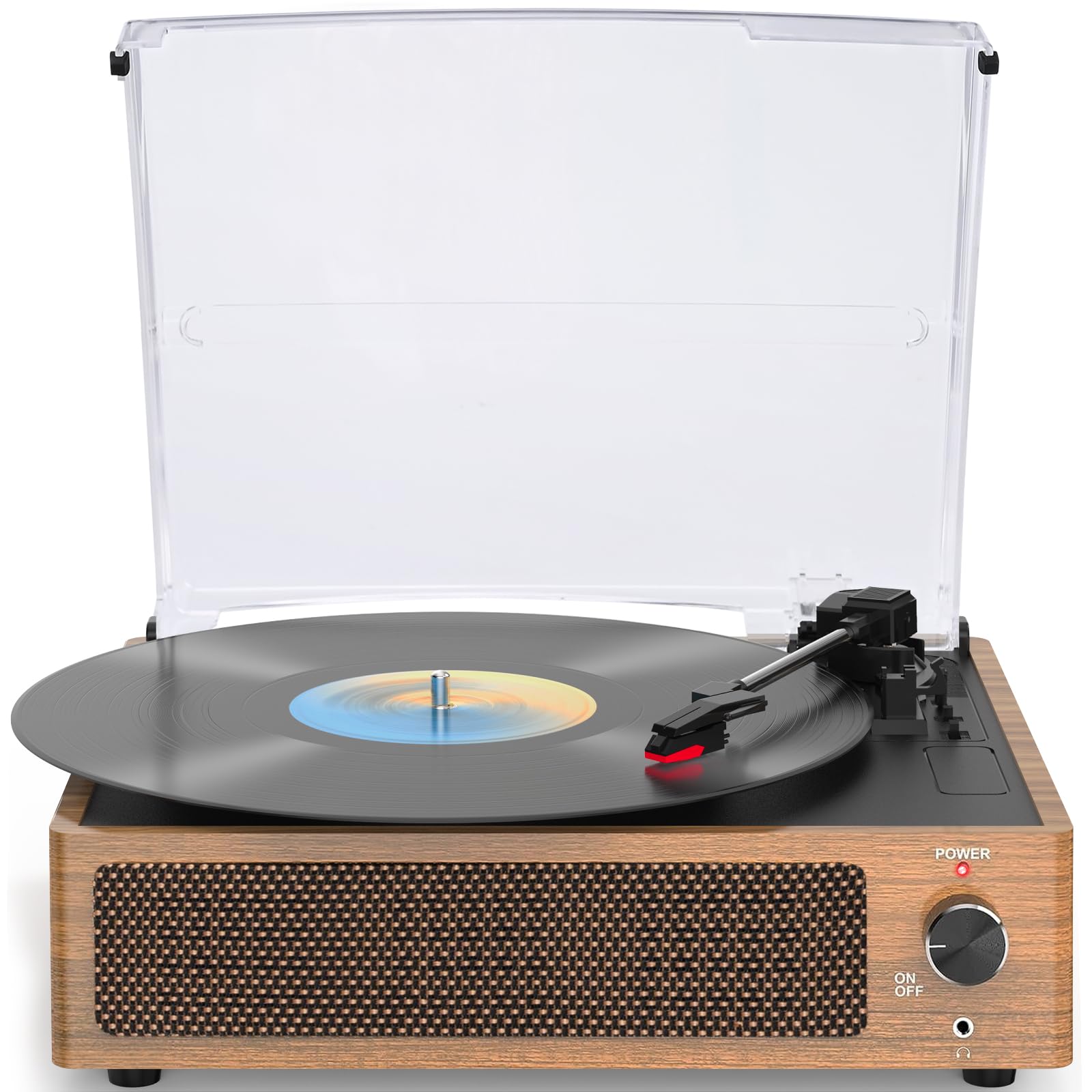 Vintage Vinyl Record Player with Speaker Turntable for Vinyl Records ...