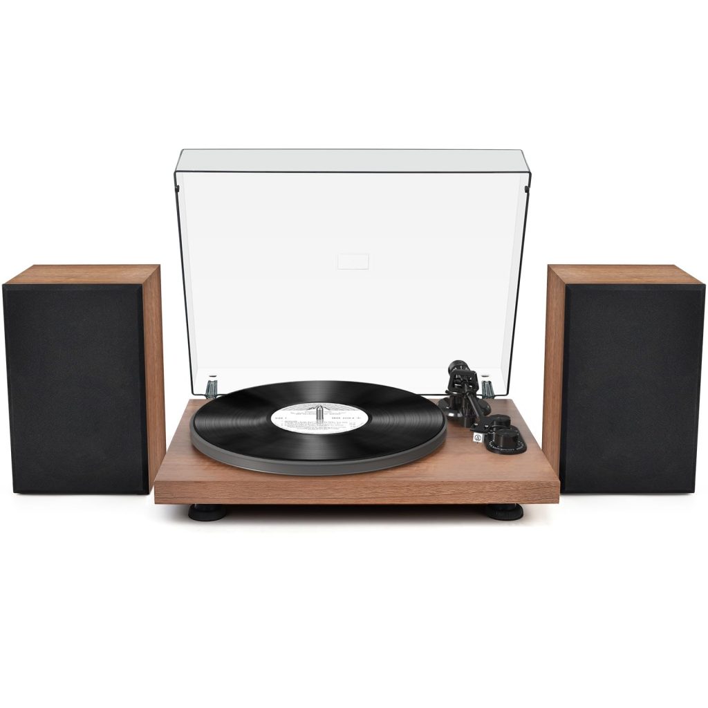 Udreamer Vinyl Record Player with 40W Speakers,Turntable with Bluetooth ...