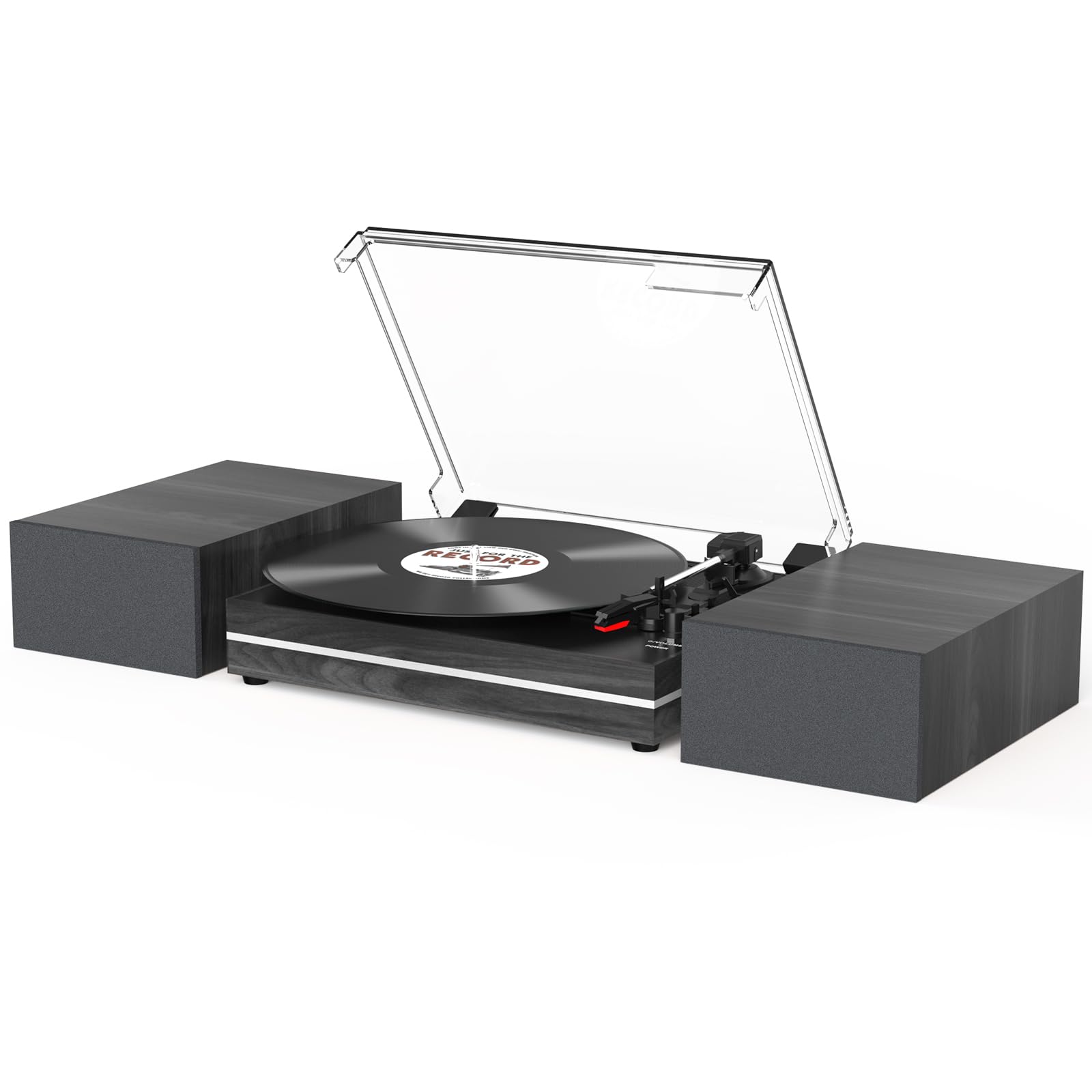 Vintage Record Player for Vinyl with External Speakers Belt-Drive Retro ...