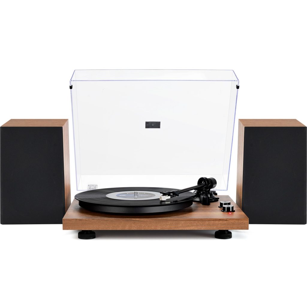 Vinyl Record Player Turntable with Speakers (36W) Wireless Bookshelf ...