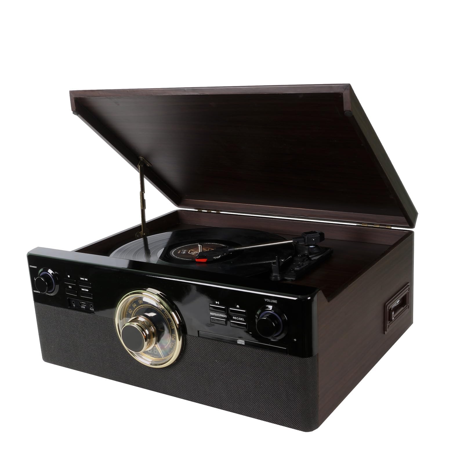 The 10 in 1 Bluetooth Record Player for Vinyl with Speakers, CD ...
