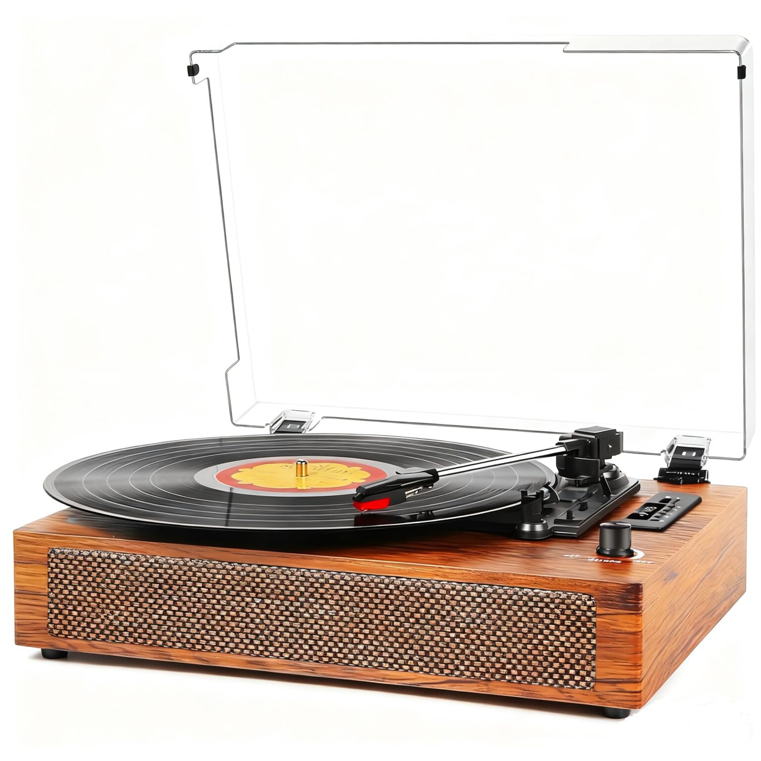 HZLSBL Vintage Gramophone Bluetooth 4.2 Phonograph Record Player All in ...